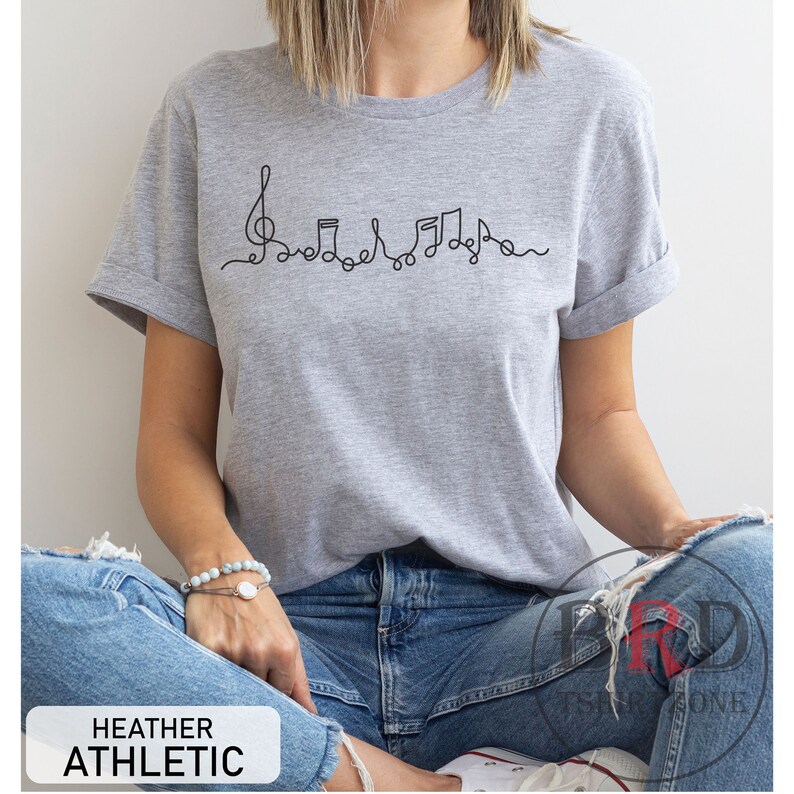 Musical Notes T Shirt Music Teacher Shirt Gift for Music - Etsy