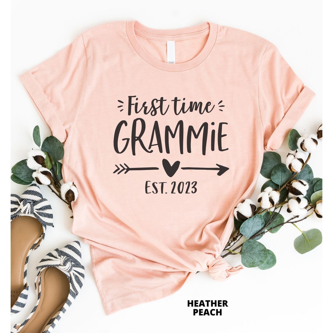 First Time Grammie Est 2023, Grammie Gift, Grammie Shirt, Grandma ...