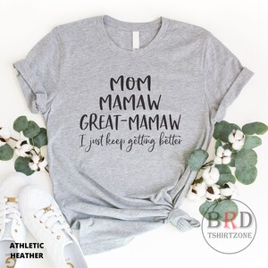 Gift for Mamaw, Mamaw Shirt, Gift for Great Grandma, Pregnancy ...