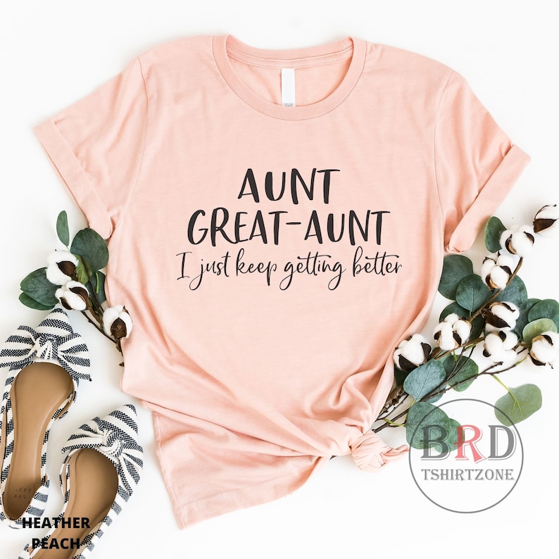 Aunt Great-aunt, Pregnancy Announcement, Great Aunt T Shirt, Gift for ...