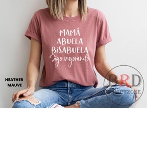 Bisabuela Gift Pregnancy Announcement Christmas Gift Spanish Shirt Mama ...