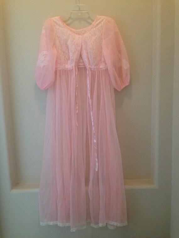 chiffon baby pink robe - Gem