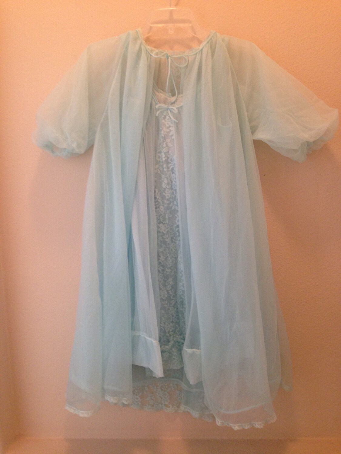 Chiffon Robe and Nightgown Set Size Medium - Etsy
