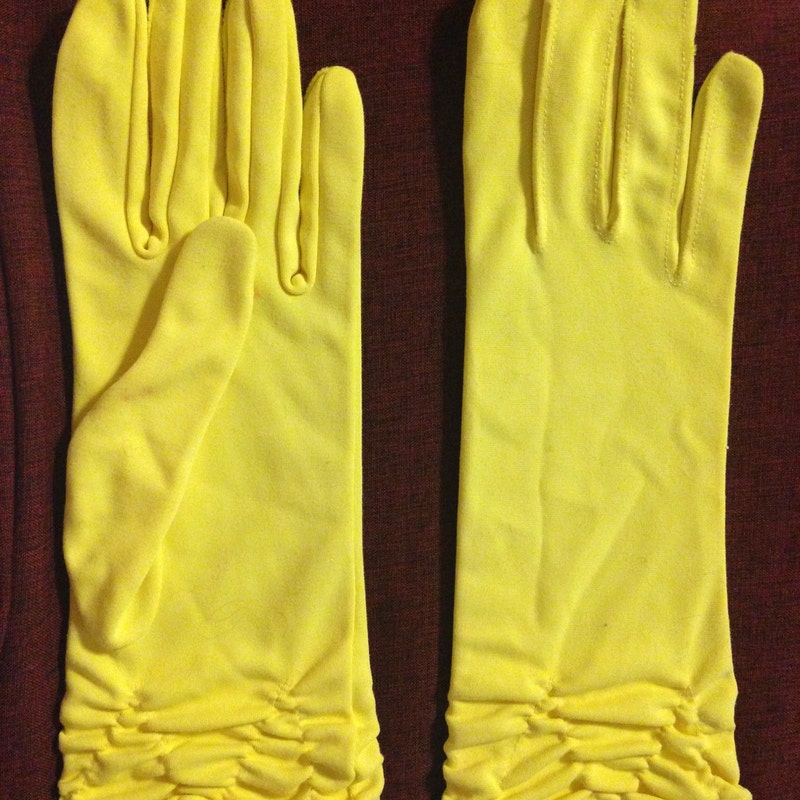 Yellow Gloves - Etsy