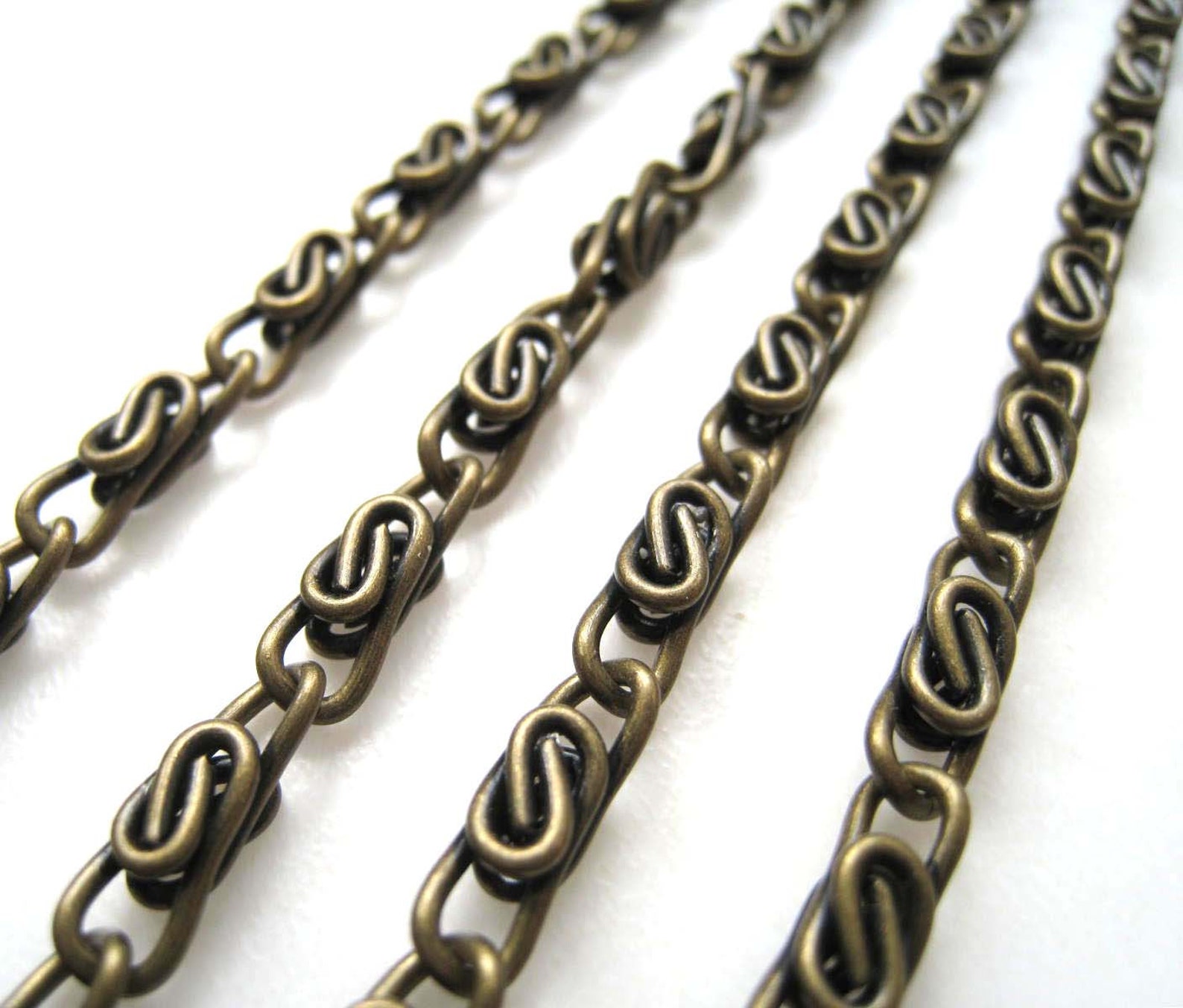 Antique Brass Bag Chain With Clasps Long Chain for Hand Bag and Clutch ...