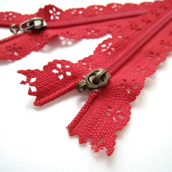 Lace Zipper - Etsy