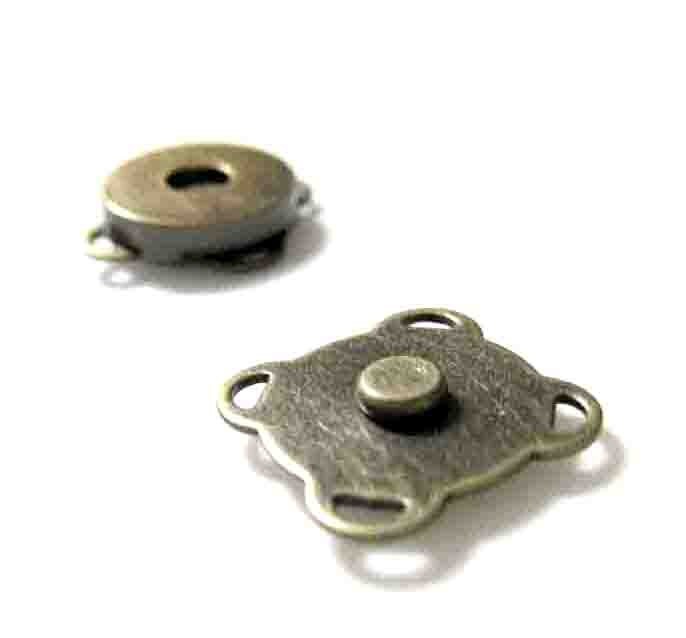 14mm Antique Brass Sewing Magnetic Snaps Closures Set of - Etsy