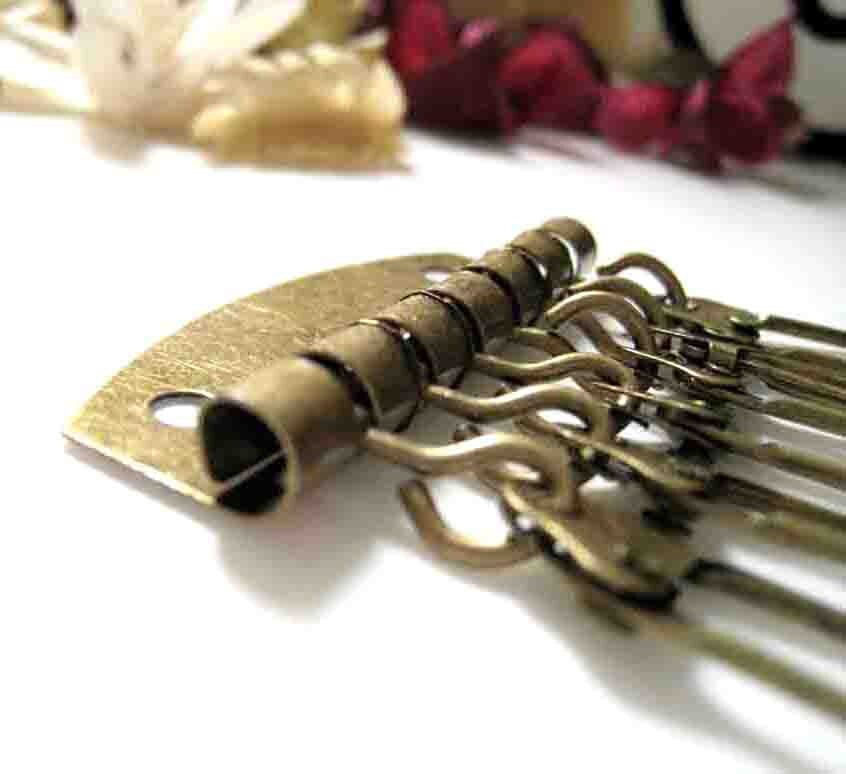 Antique Brass Metal Key Organizer Key Holder Key Rings 4.5 Cm X 5 Cm - Etsy