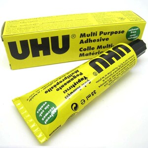 35ml UHU Multi Purpose Adhesive Glue for Fabric and Purse Clutch Bag ...