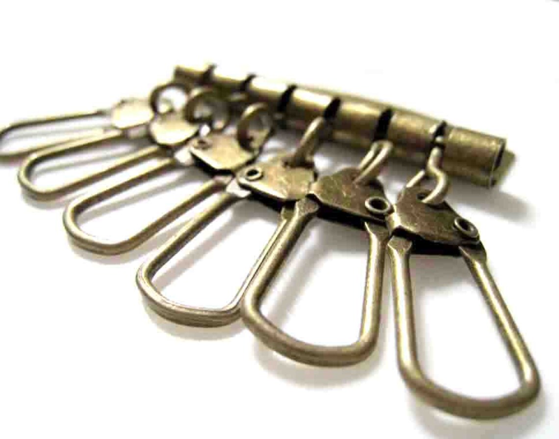 Antique Brass Metal Key Organizer Key Holder Key Rings 4.5 Cm X 5 Cm - Etsy