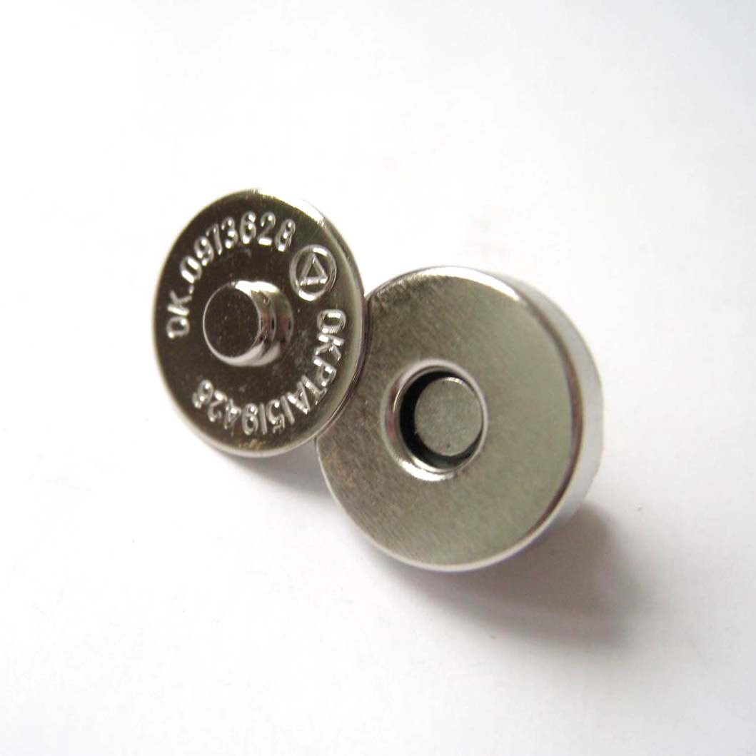 14mm Silver Magnetic Snaps Closures - Pack of 10sets - Etsy