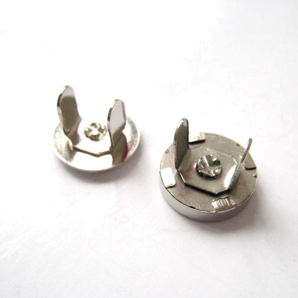 14mm Silver Magnetic Snaps Closures Pack of 25sets - Etsy