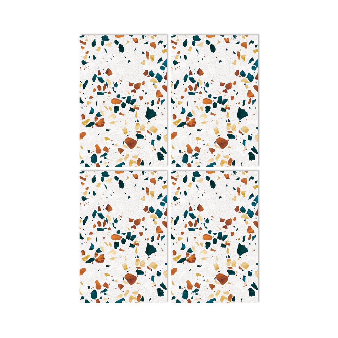 TILE DECAL / Tile Stickers Set of 4 terrazzo 01 | Etsy