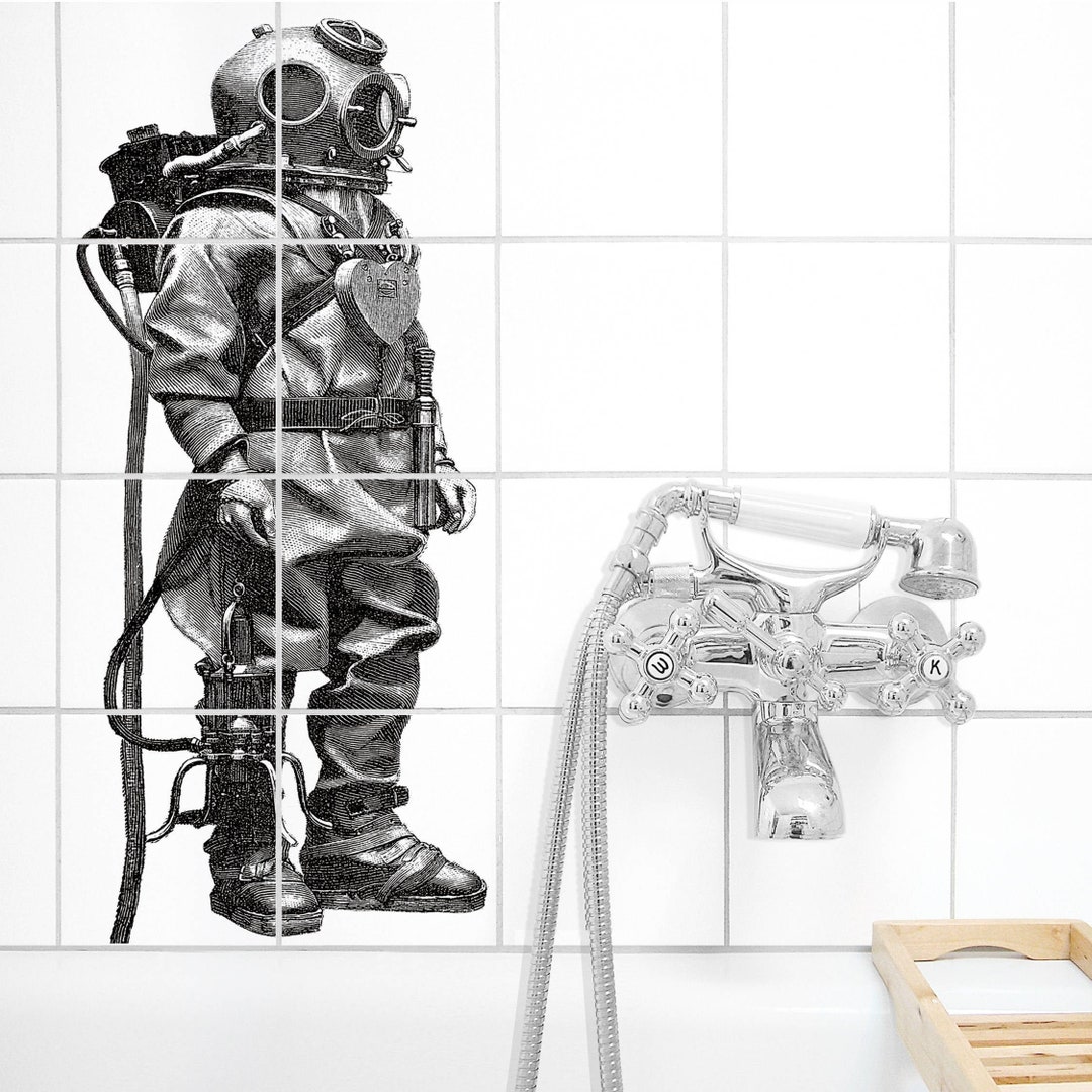 DIVER > Tile Decals - Set of 8 - Etsy