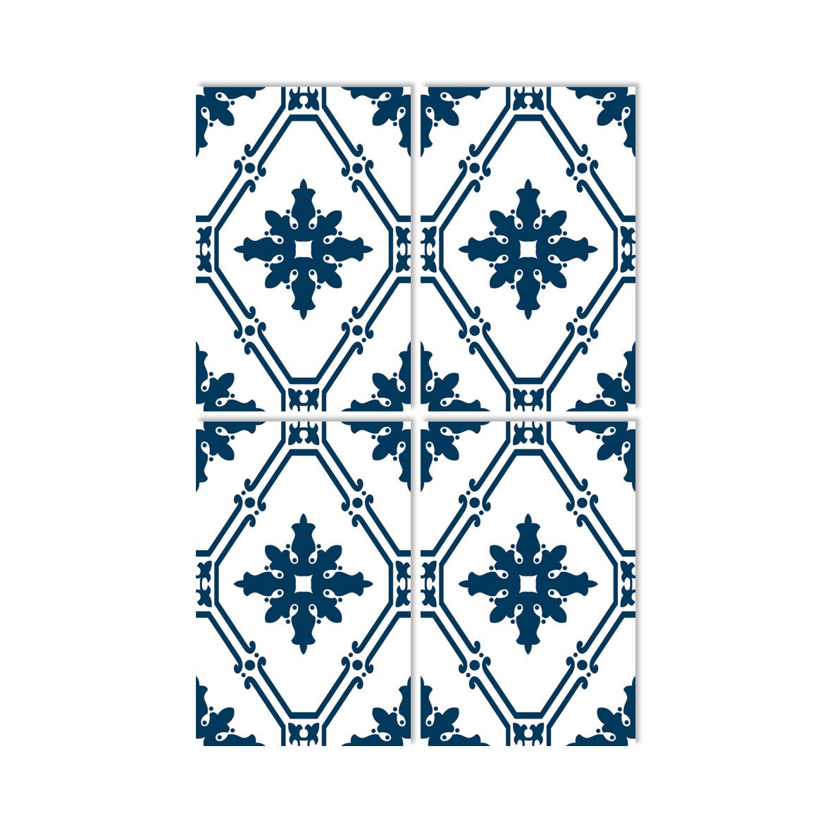 TILE STICKER Set of 4 faro 03 | Etsy