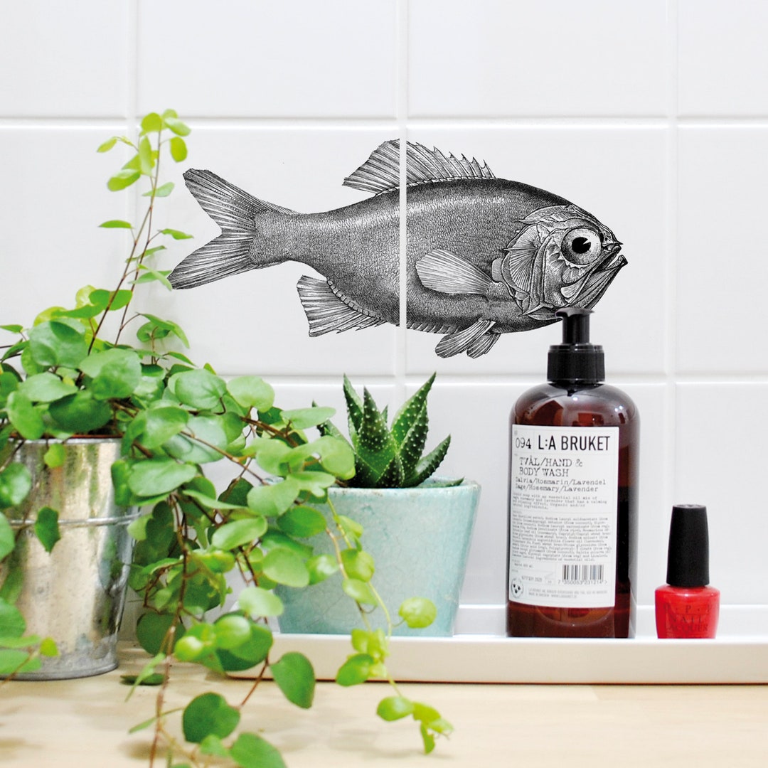 Tile Decal - Set of 2 -"fred" - Etsy