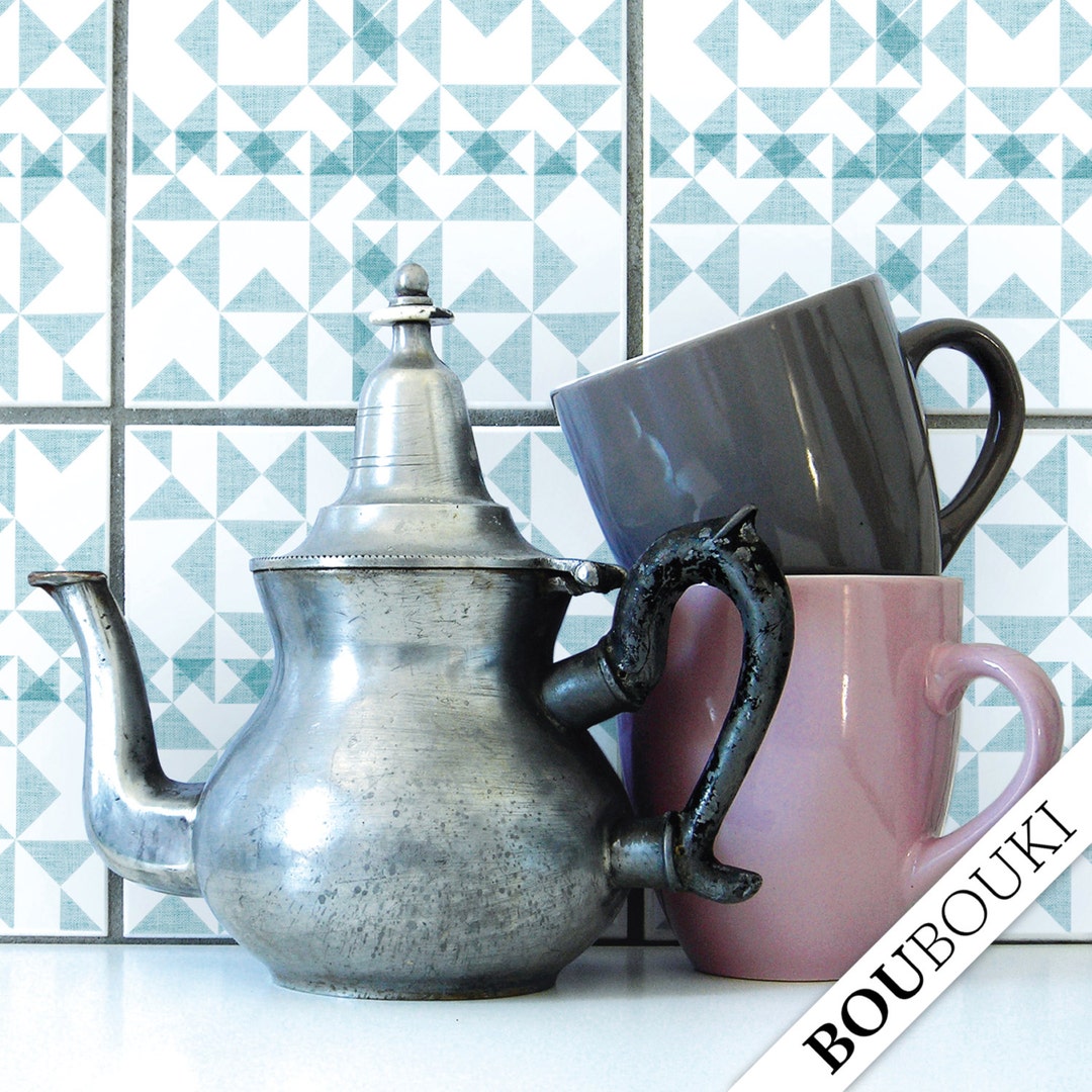 TILE STICKERS - Set of 4 - "caravan" - Etsy