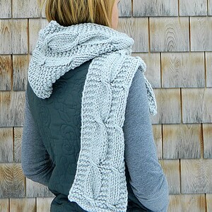 Hooded Scarf Knitting Pattern - PDF Knitting Pattern - Instant Download ...