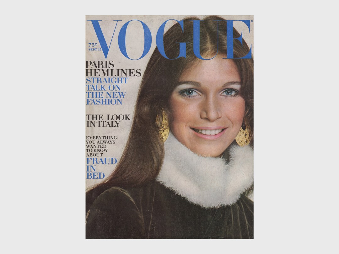 VOGUE US September 15th 1970 Vintage Fashion Magazine 1970s Retro ...