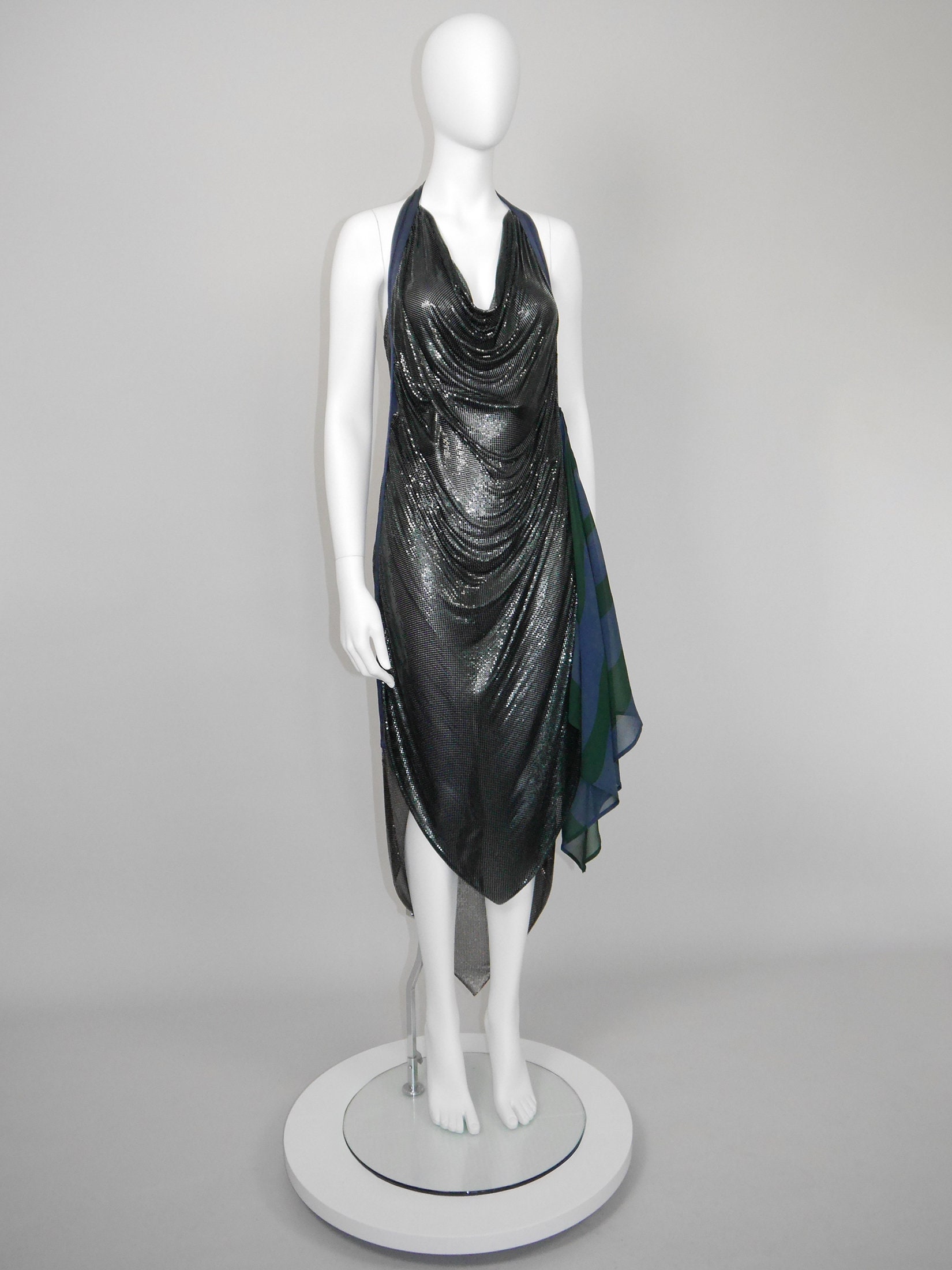 GIANNI VERSACE C. 1984 Vintage Oroton Metal Mesh Chainmail GIANNI VERSACE C. 1984 Vintage Oroton Metal Mesh Chainmail
