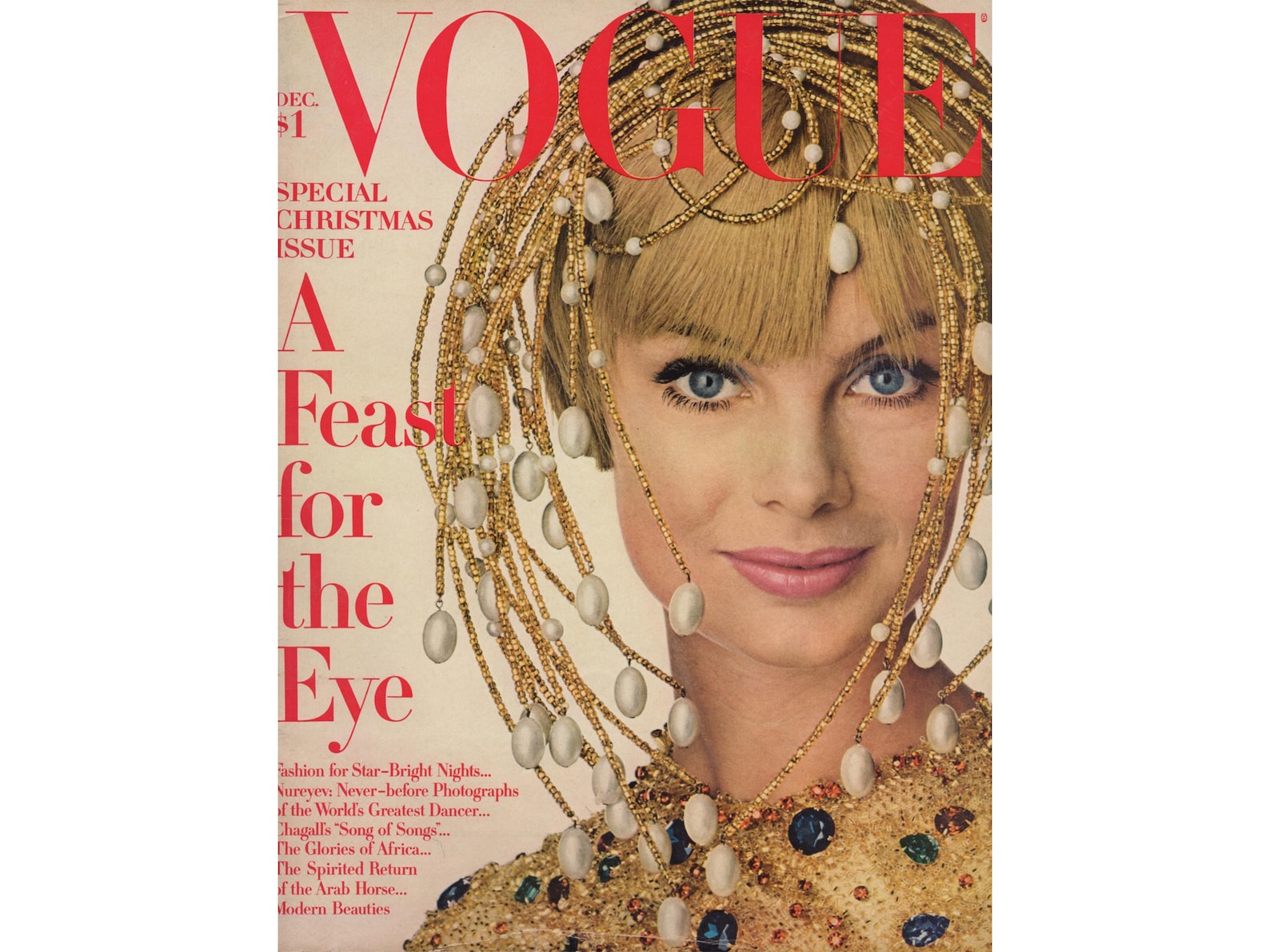 VOGUE US December 1967 Vintage Fashion Magazine 1960s Retro Birthday ...
