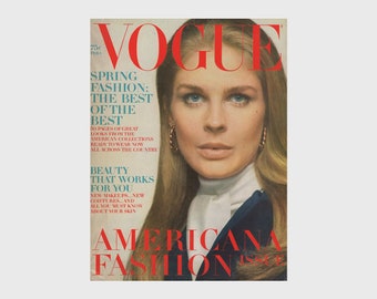 VOGUE US May 1969 Vintage Fashion Magazine 1960s Retro Birthday ...