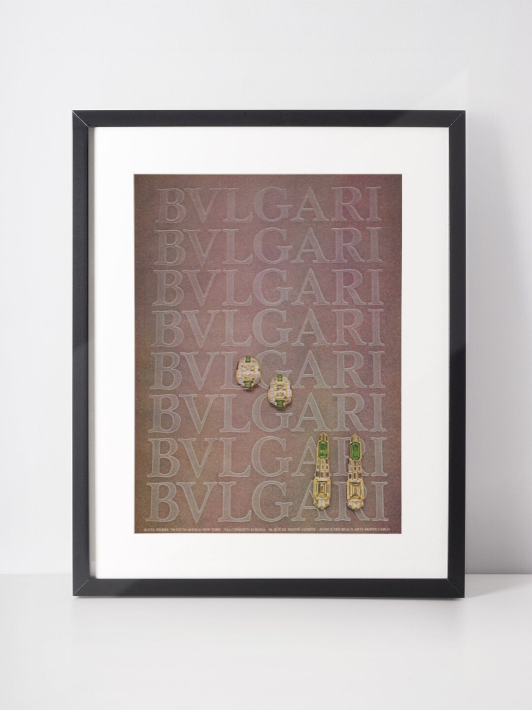 BVLGARI 1978 Vintage Advertisement 1970s Bulgari Jewelry Print Ad ...