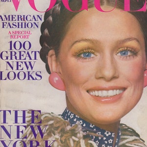VOGUE US September 1st 1970 Vintage Fashion Magazine 1970s Retro ...