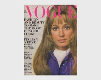 VOGUE US May 1969 Vintage Fashion Magazine 1960s Retro Birthday ...