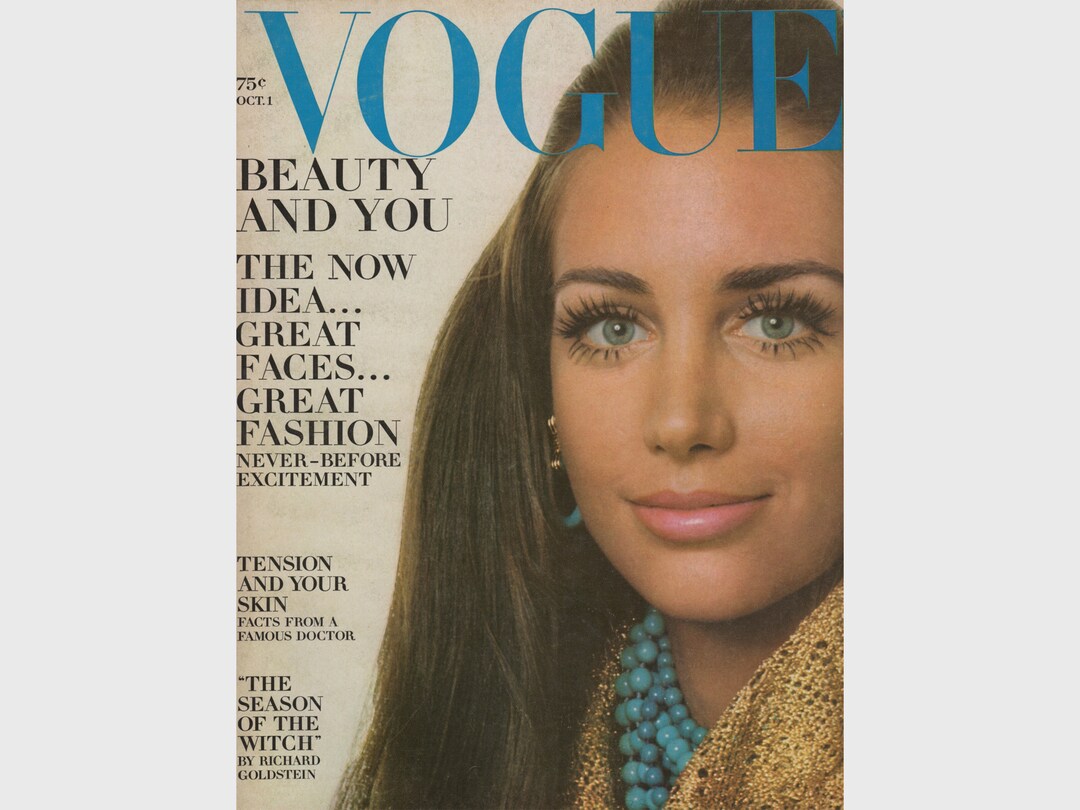 VOGUE US October 1st 1968 Vintage Fashion Magazine 1960s Retro - Etsy
