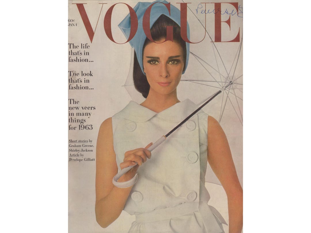VOGUE US January 1, 1963 Vintage Fashion Magazine 1960s Retro Birthday ...