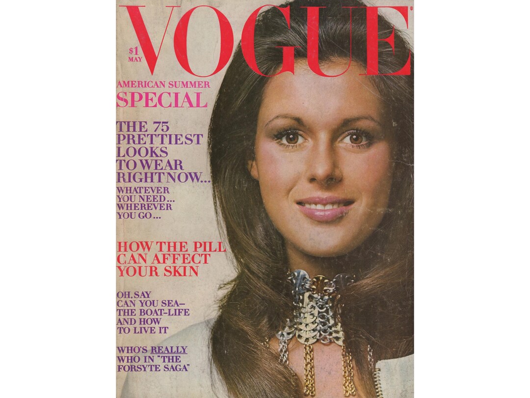 VOGUE US May 1970 Vintage Fashion Magazine 1970s Retro Birthday ...