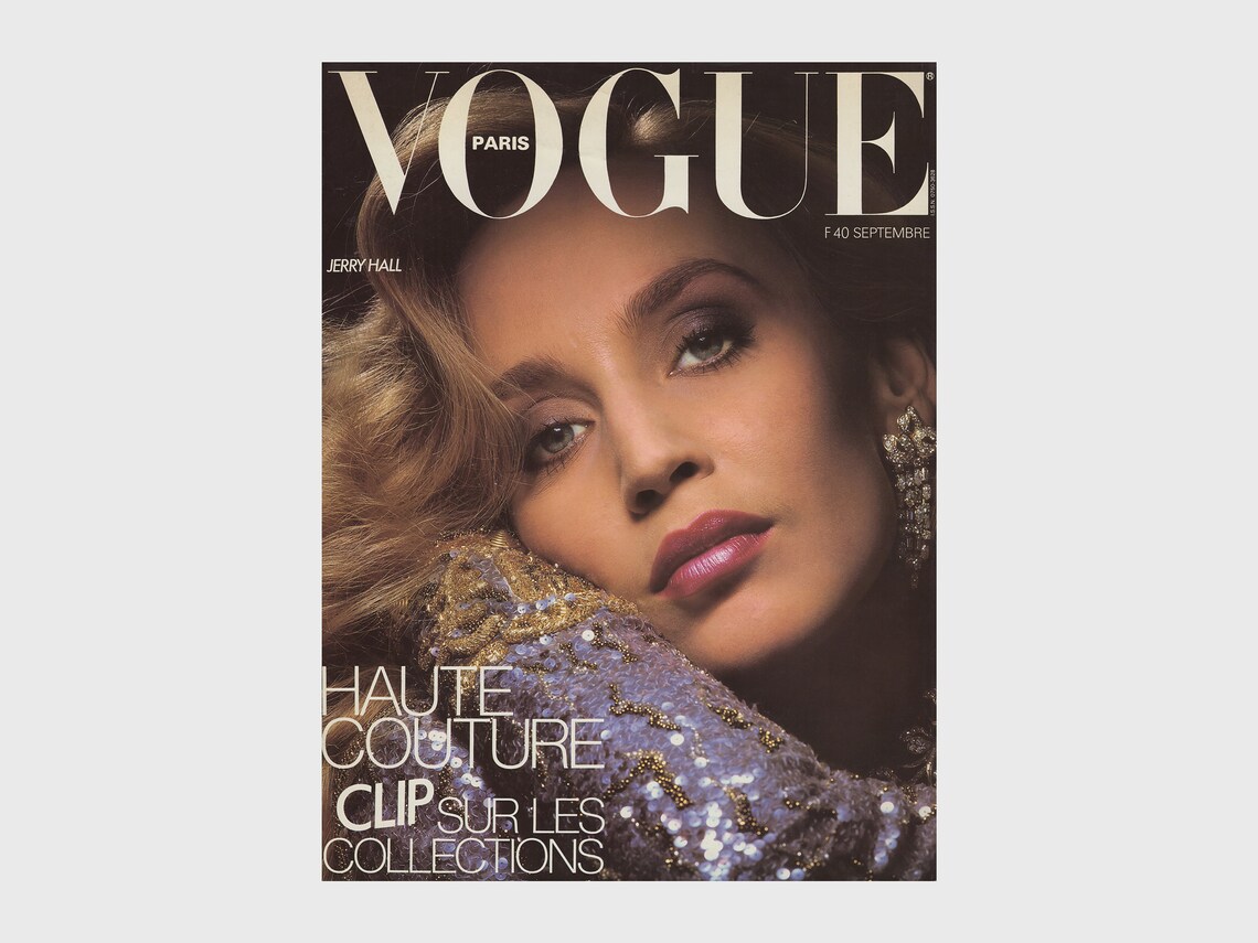 VOGUE PARIS September 1984 Vintage Fashion Magazine 1980s Retro ...
