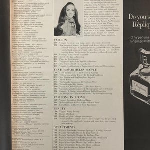 VOGUE US October 1st 1968 Vintage Fashion Magazine 1960s Retro Birthday ...