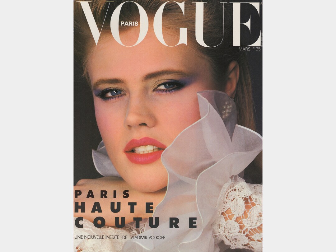VOGUE PARIS March 1983 Vintage Fashion Magazine 1980s Retro - Etsy