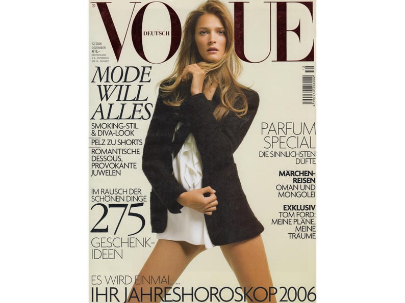 VOGUE GERMANY December 2005 Vintage Fashion Magazine 2000s Retro ...