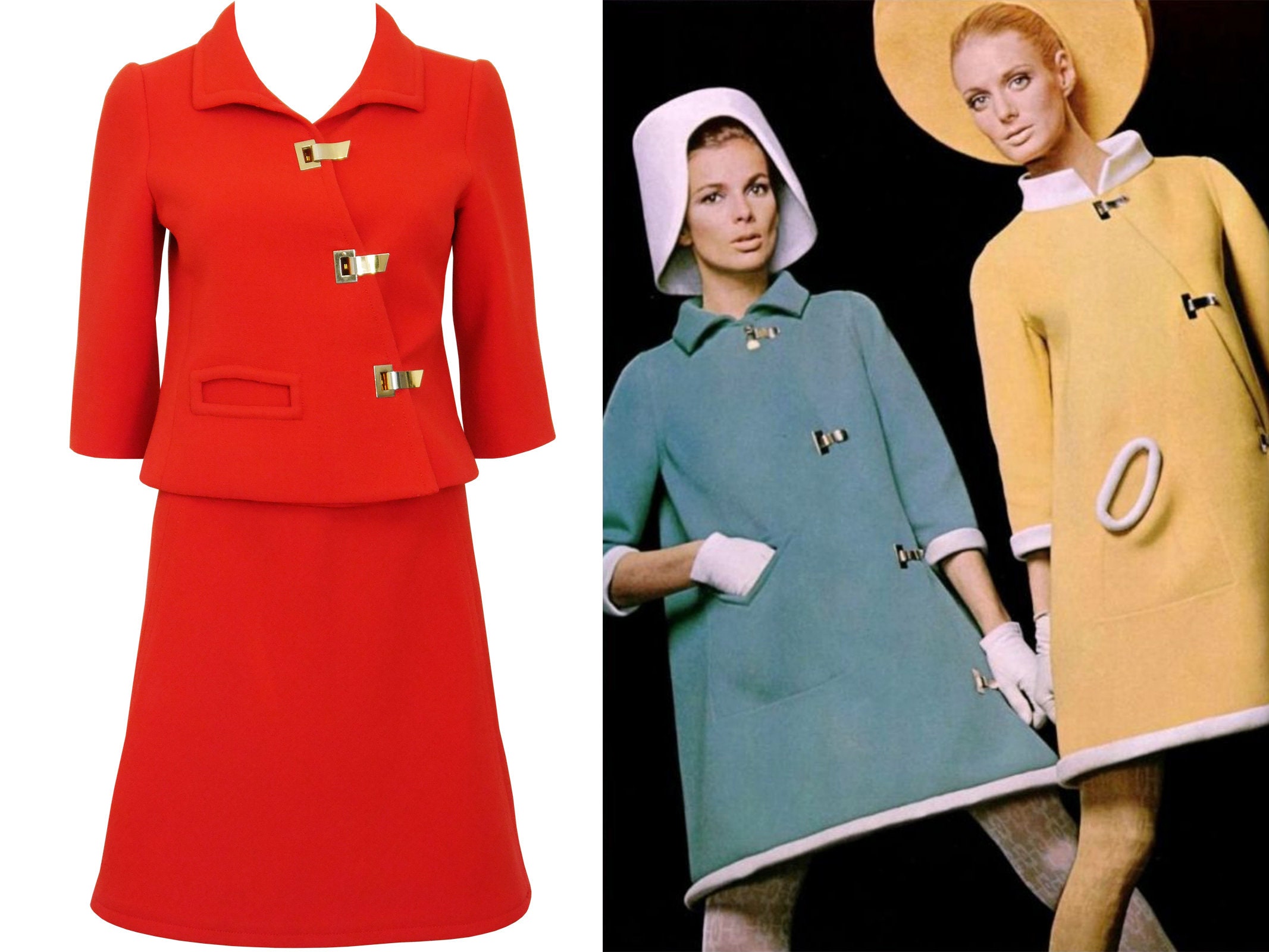 PIERRE CARDIN c. 1967 Cosmocorps Collection Documented 1960s - Etsy.de