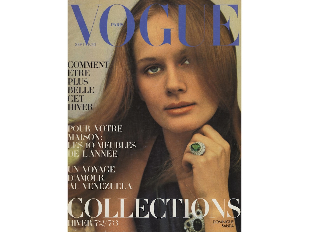 VOGUE PARIS September 1972 Vintage Fashion Magazine 1960s Retro ...