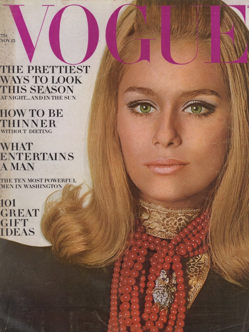 VOGUE US November 15th 1966 Vintage Fashion Magazine 1960s Retro ...