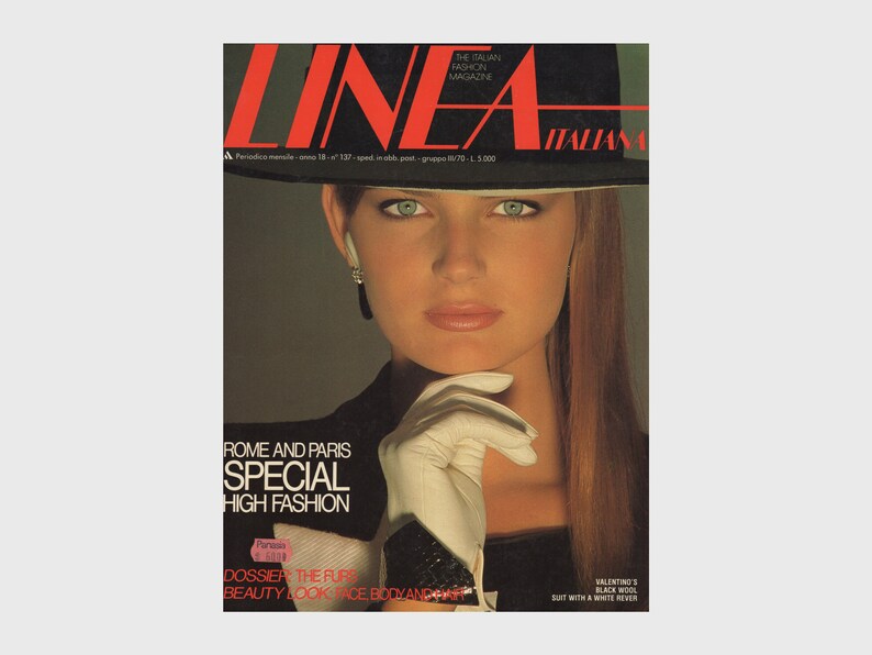 LINEA ITALIANA September 1982 Italian Vintage Fashion Magazine 1980s ...