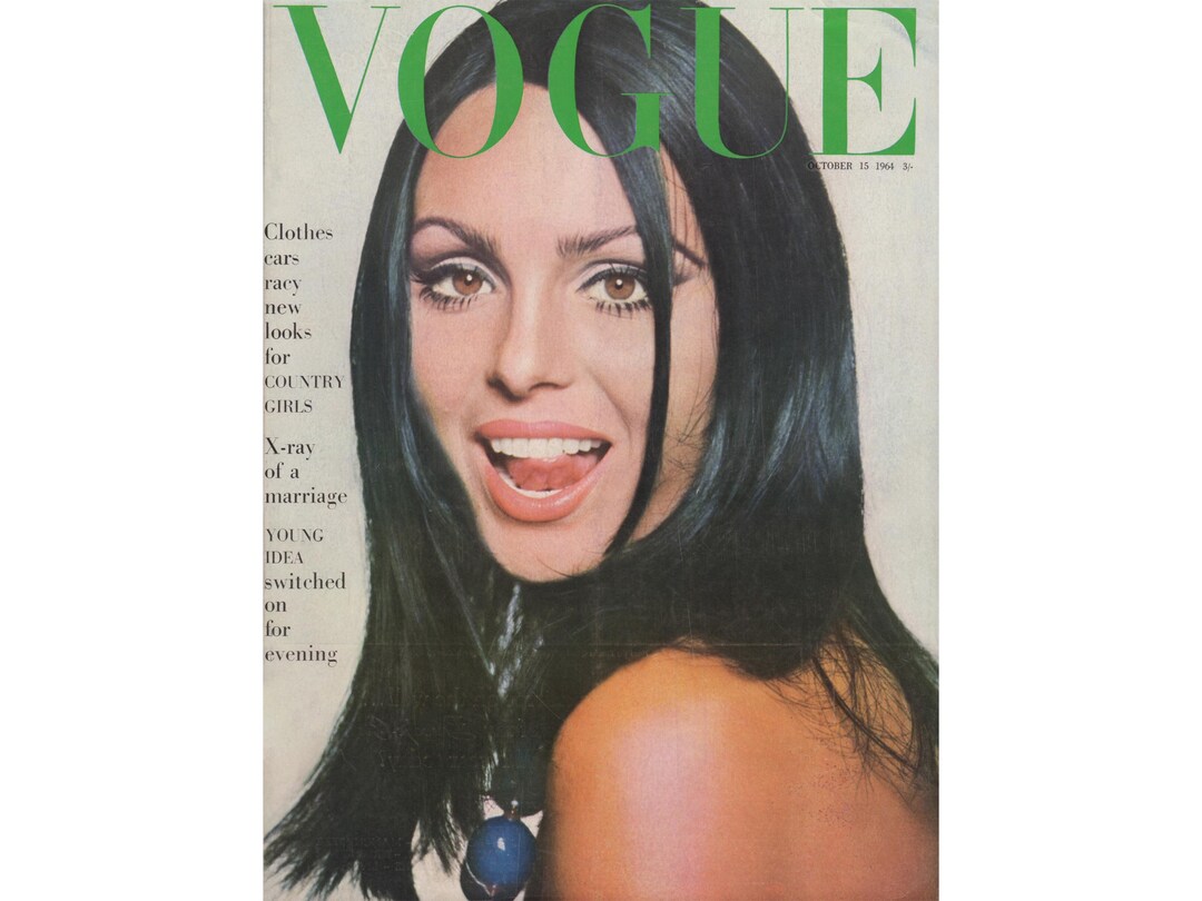 British VOGUE UK October 15 1964 Vintage Fashion Magazine 1960s Retro ...