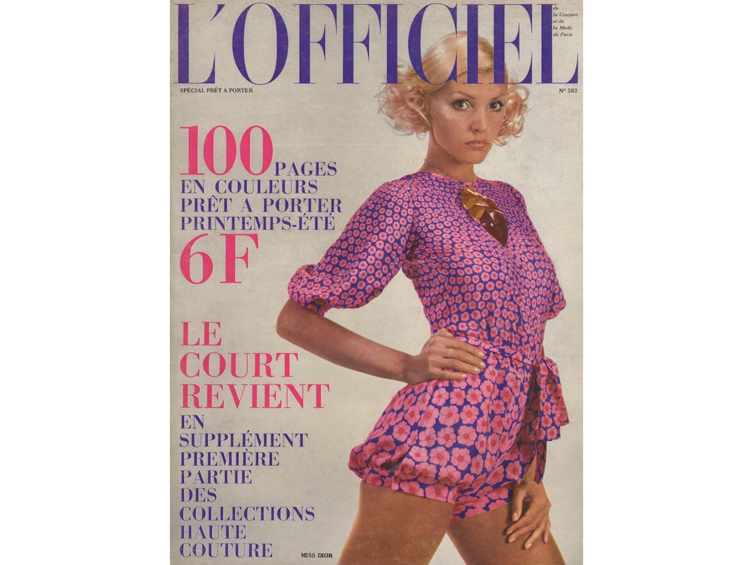 L'OFFICIEL Paris February 1971 French Vintage Fashion Magazine 1970s ...