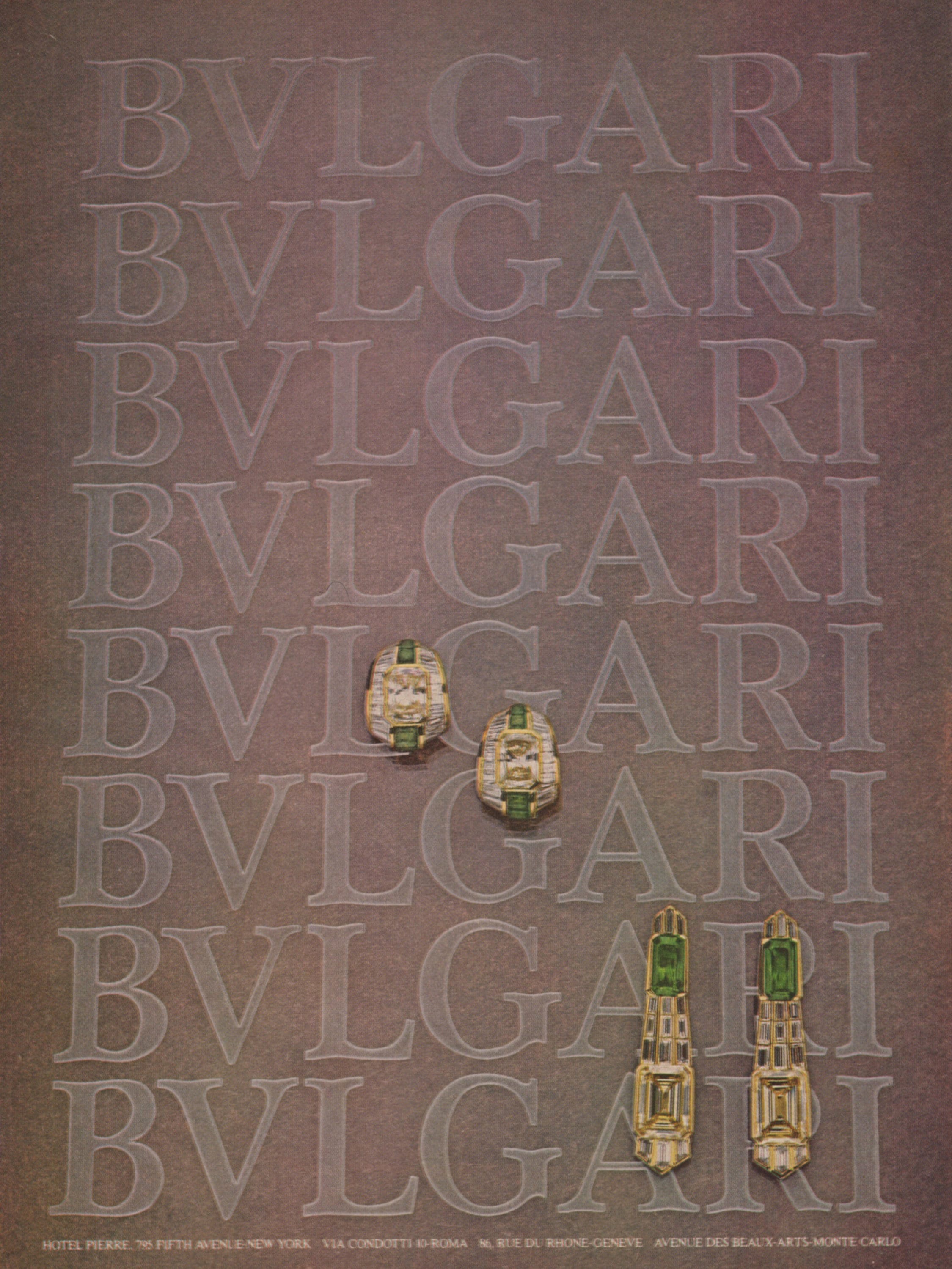 BVLGARI 1978 Vintage Advertisement 1970s Bulgari Jewelry Print Ad ...