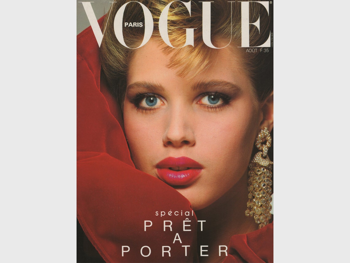 VOGUE PARIS August 1983 Vintage Fashion Magazine 1980s Retro - Etsy