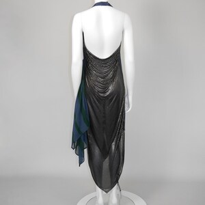 GIANNI VERSACE C. 1984 Vintage Oroton Metal Mesh Chainmail Open Back ...