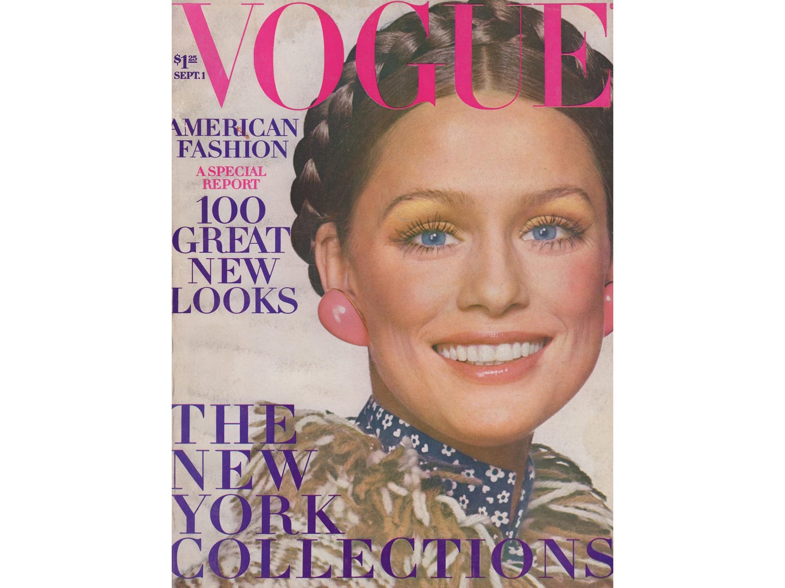 VOGUE US September 1st 1970 Vintage Fashion Magazine 1970s Retro ...