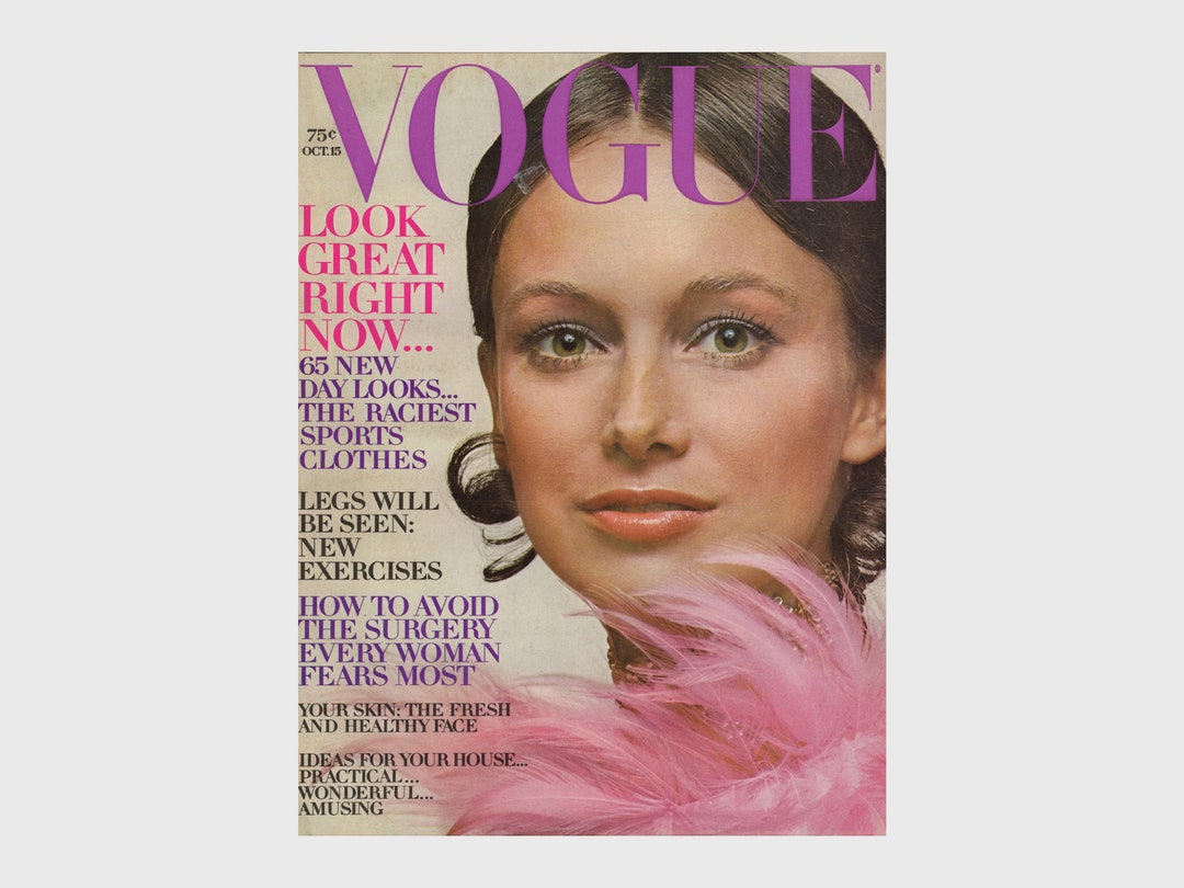 VOGUE US October 15th 1970 Vintage Fashion Magazine 1970s Retro ...