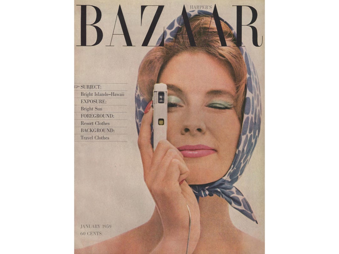 Harper's BAZAAR US January 1959 Vintage Fashion Magazine 1950s Birthday ...