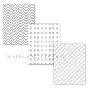 Gray Baby Digital Paper Printable Scrapbook Paper Boy Grey Star Chevron ...