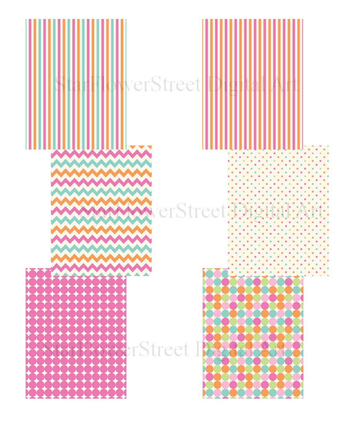 Orange Pink Digital Paper Printable Scrapbook Background | Etsy